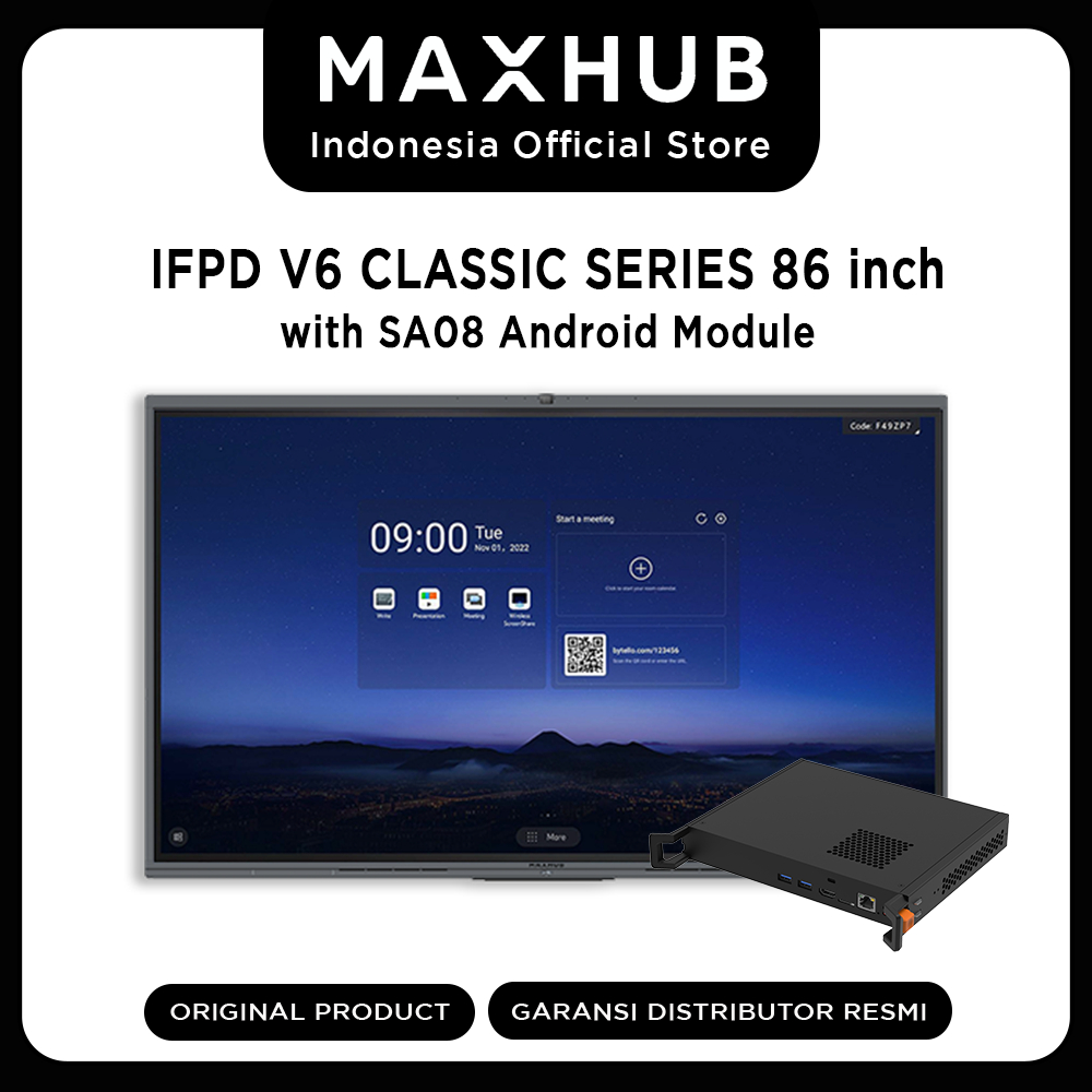 Jual MAXHUB IFPD V6 Classic Series 86 inch with Android Module | Shopee ...
