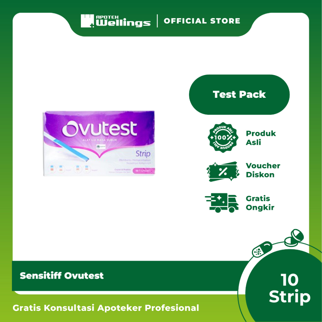 Jual Sensitif Ovutest Alat Test Kesuburan 10 strip | Shopee Indonesia