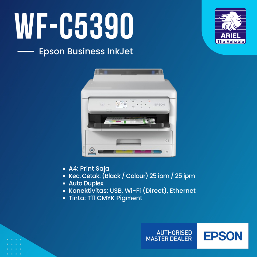 Jual Printer Epson WorkForce WF-C5390 Print Saja A4 WiFi Duplex (Ganti ...