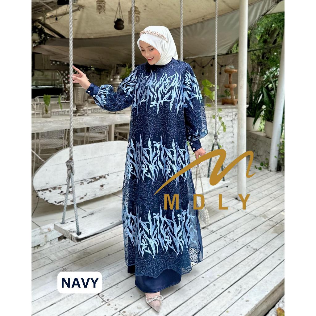 Jual MDLY Handiya Dress Wanita Terbaru Bahan Tile Premium Dress ...