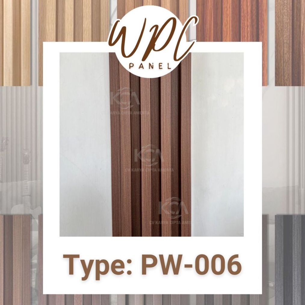 Jual WPC Wall Panel Composite Type PW6 Size 29x16x24mm Dekorasi Dinding WPC Wall Panel Fluted ...