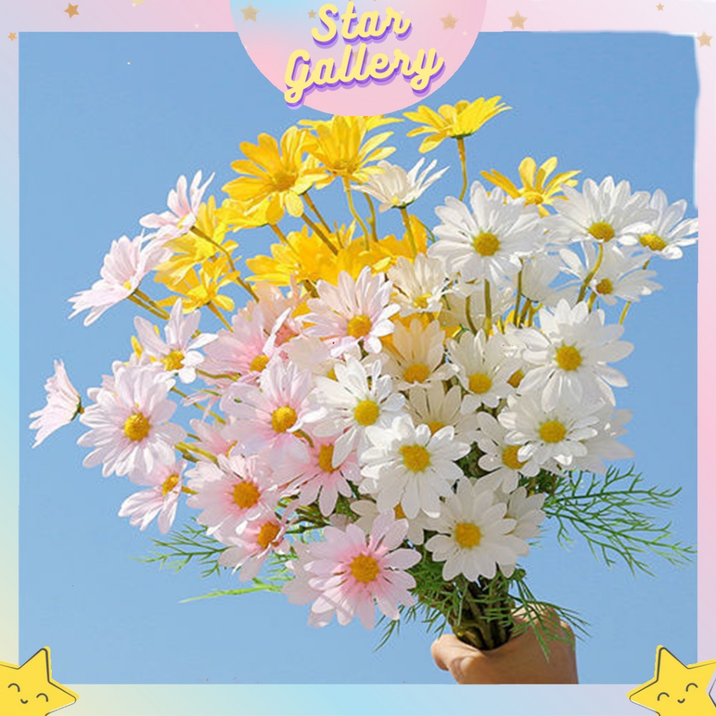 Jual Bunga Krisan Aster Artificial Bunga Aster Tangkai Dekorasi Buket ...
