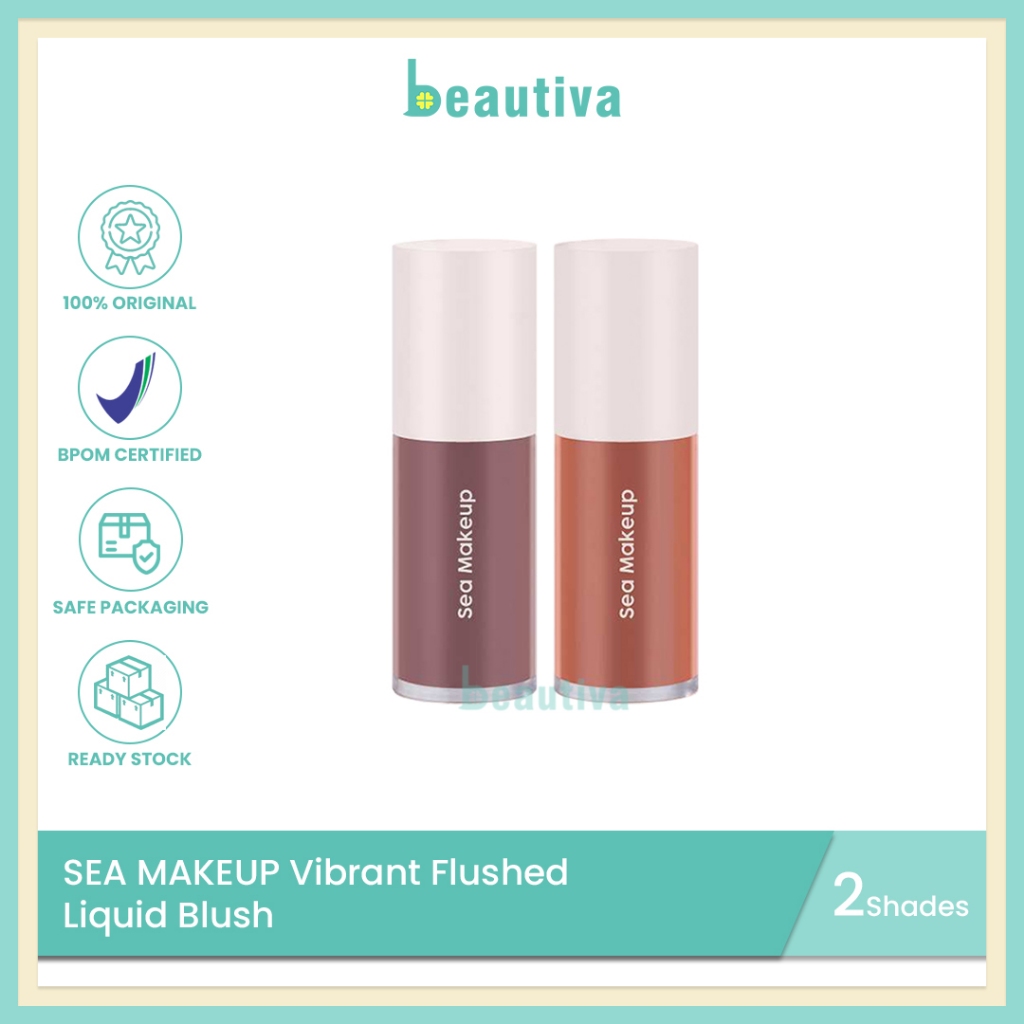 Jual SEA MAKEUP Vibrant Flushed Liquid Blush | Shopee Indonesia