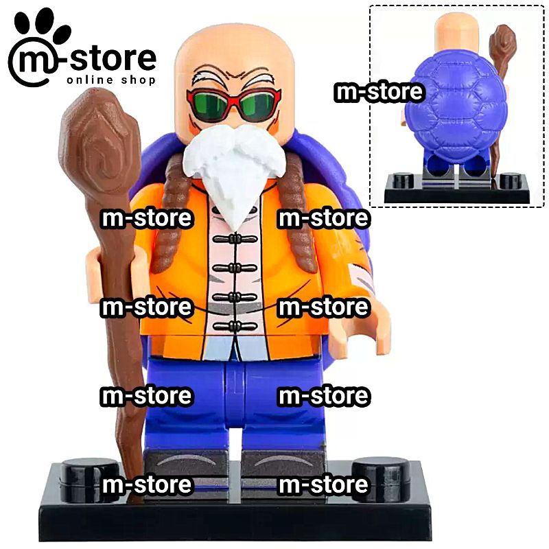 Jual brick dragon ball master roshi mini toy figure | Shopee Indonesia
