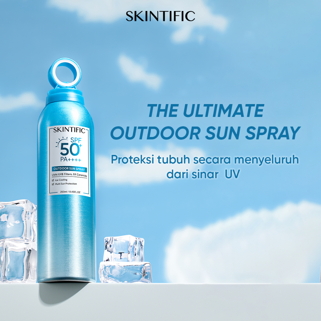 Jual SKINTIFIC Outdoor Sunscreen Spray SPF 50+ PA++++ sunblock UVA/UVB ...
