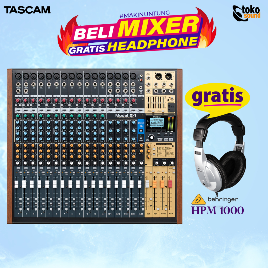 Jual Tascam Model 24 (24 TRACK LIVE RECORDING MIXER) | Shopee Indonesia