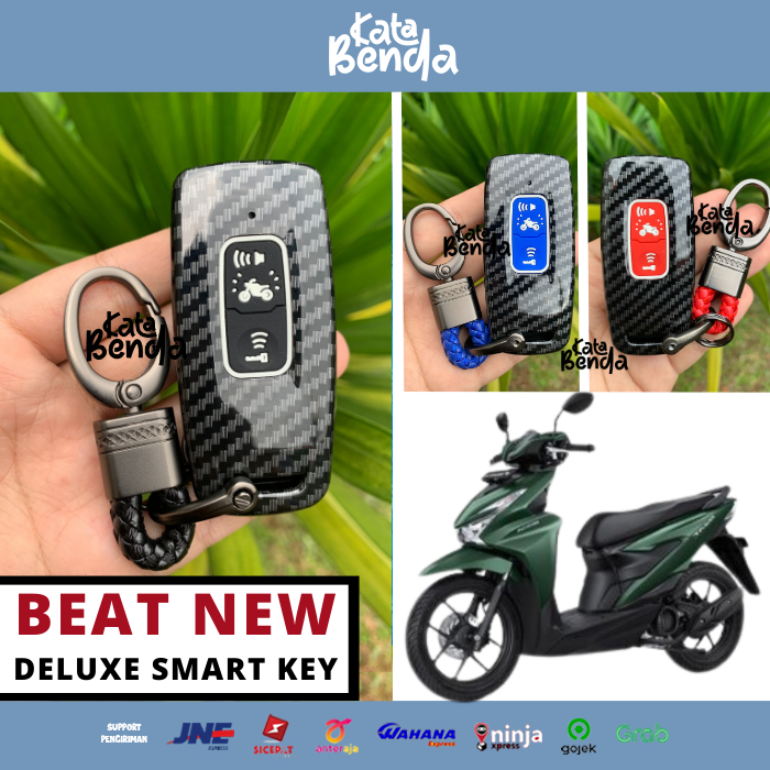 Jual Cover Remote Carbon Beat Deluxe New 2024 Honda Casing Kunci Type ...