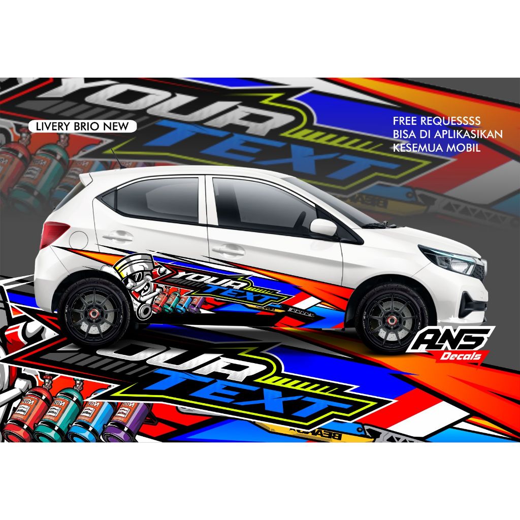 Jual STICKER MOBIL JAZZ, BRIO | DECAL STICKER MOBIL STIKER JAZZ, BRIO ...