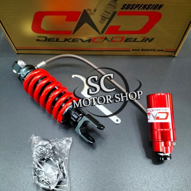 Jual Monoshock DELKEVIC DND tabung pisah click rebound adjustable 265mm Vixion - R15 - Xsr ...