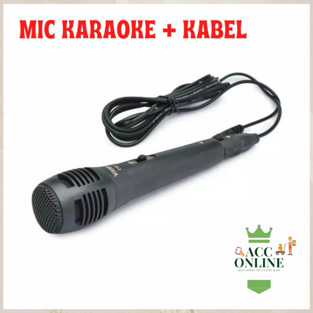 Jual MICROPHONE KABEL COLOKAN KECIL 3.5 MM Dan Besar MIC KARAOKE MIK ...
