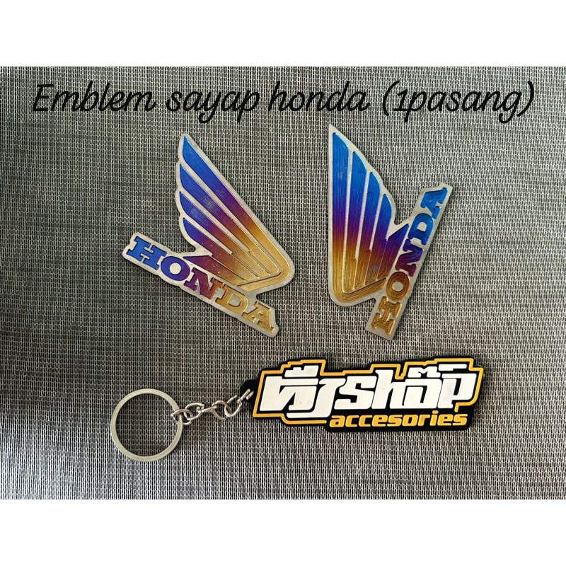 Jual Emblem sayap logo honda wing titanium original vietnam emblem ...