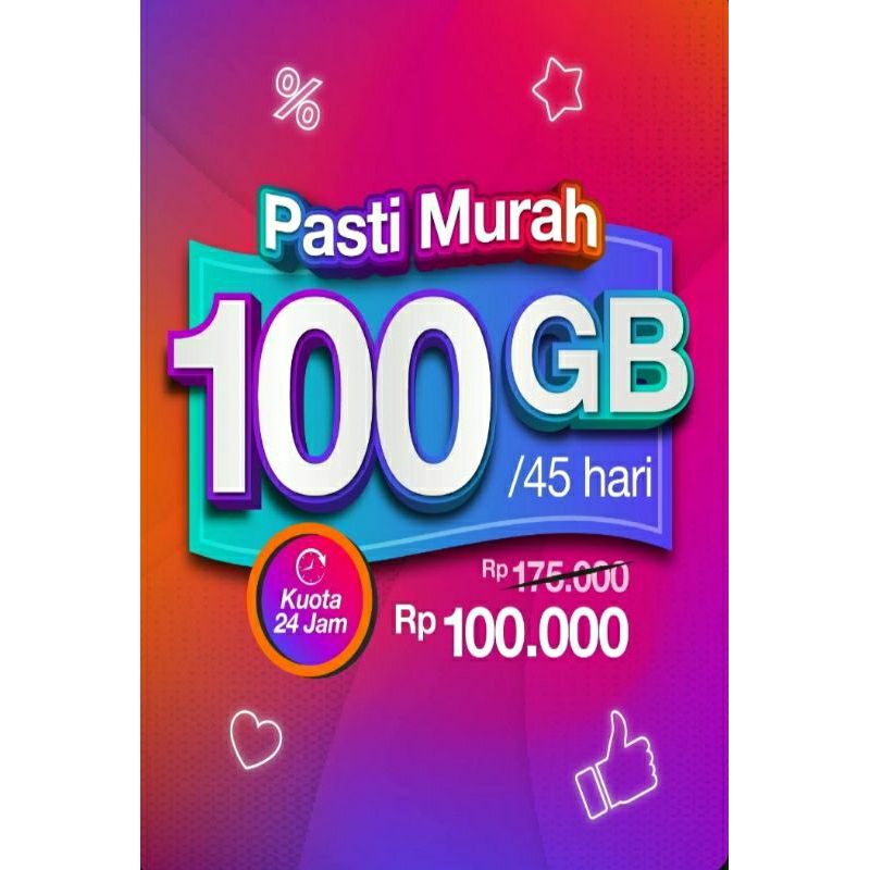 Jual Kartu sakti Tri 100GB 45hari murah | Shopee Indonesia