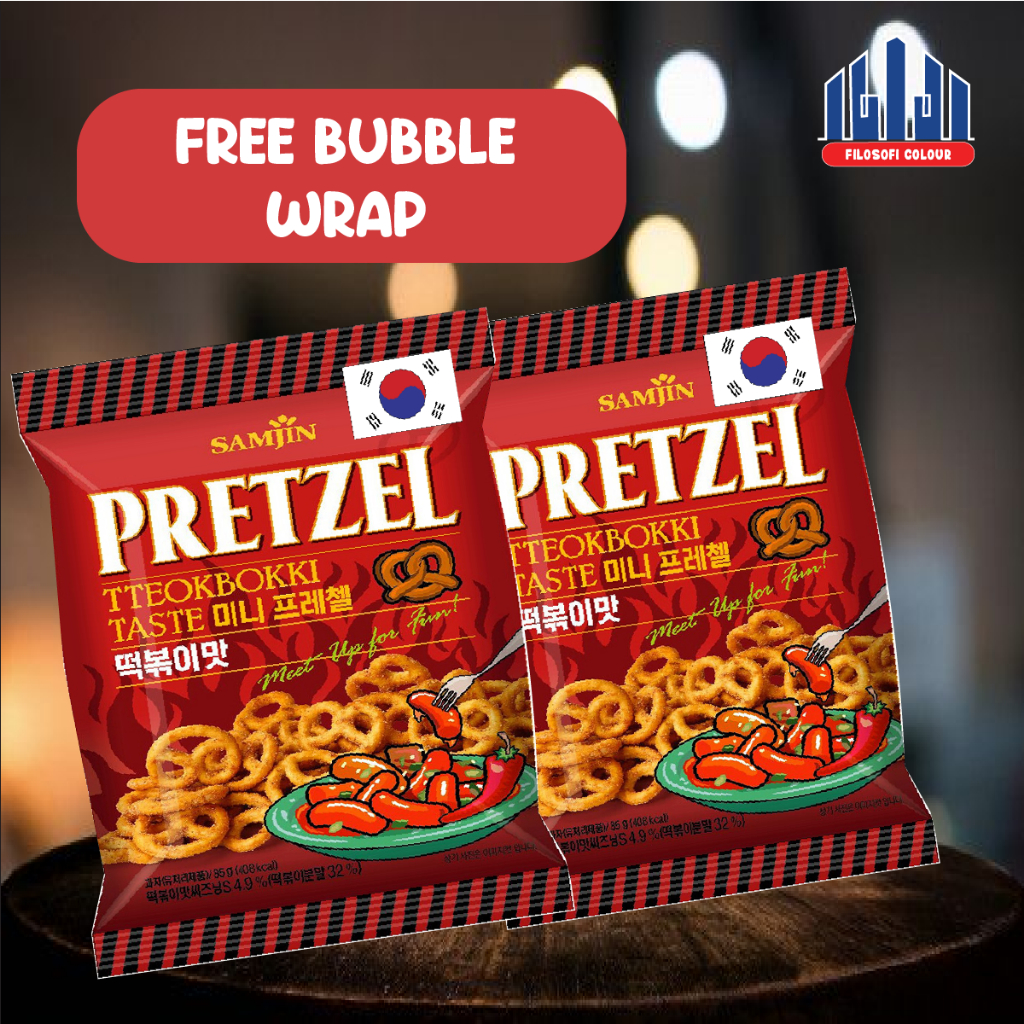 Jual SAMJIN Pretzel Snack Korea Tteokbokki / Chedar Cheese / Seafood ...
