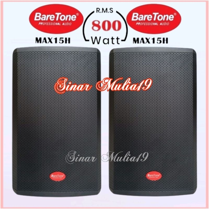 Jual Baretone Speaker Aktif 15 Inch MAX15H RMS 1.600 Watt Harga Tertera 2 Unit Original | Shopee ...