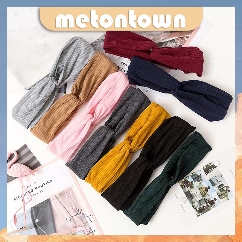 Jual Metontown - Bando Polos Salur Headband Masker Facial Aksesoris ...