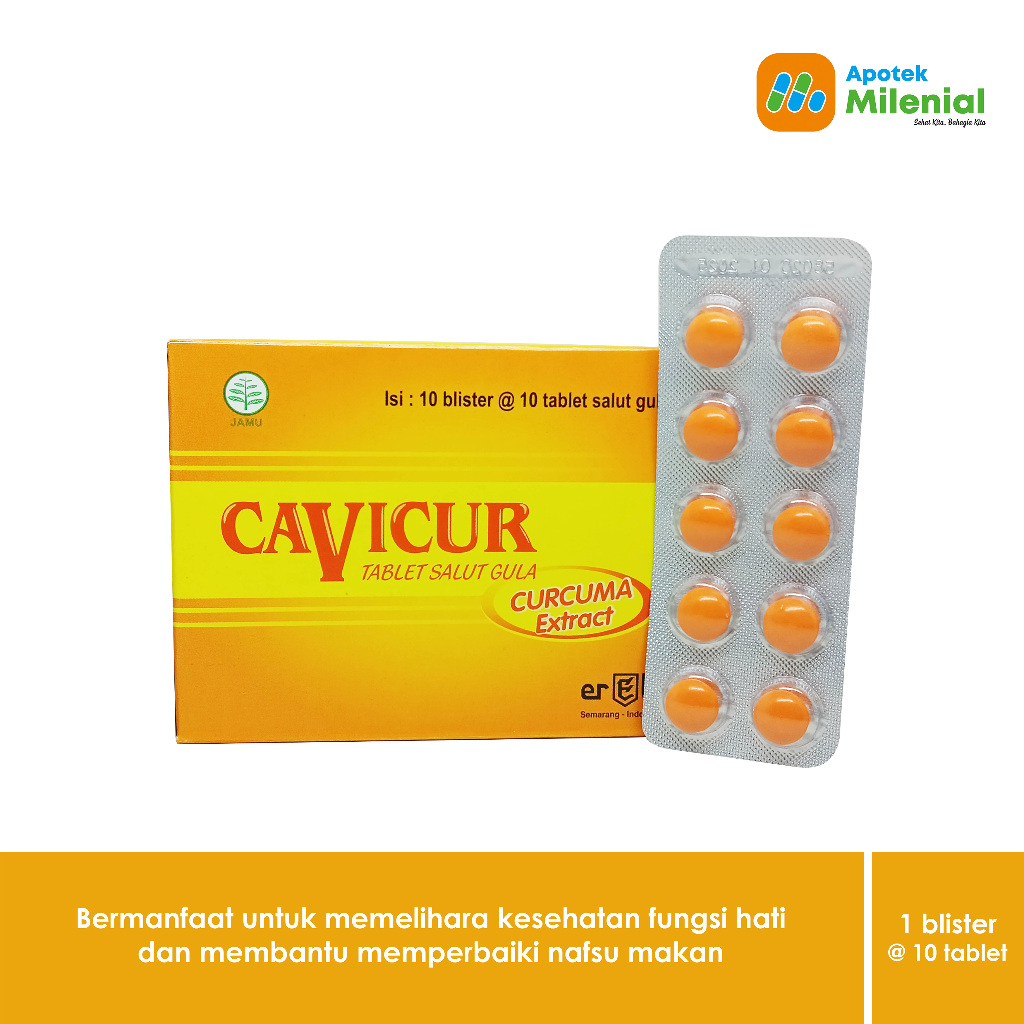 Jual Cavicur Strip isi 10 Tablet / Suplemen Penambahan Nafsu Makan ...