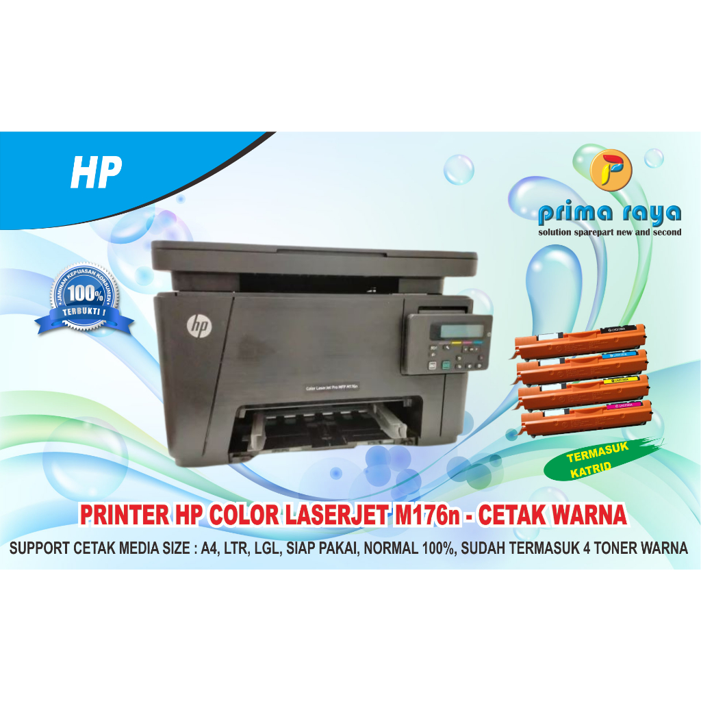 Jual Printer HP Color LaserJet Pro MFP M176n - Cetak Warna Awet Dengan ...