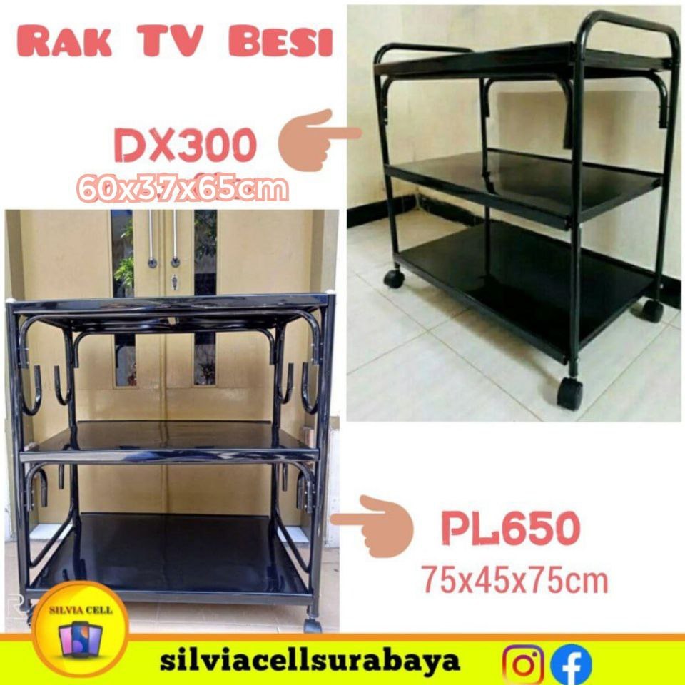 Jual Rak TV Susun Besi Dorong Kuat Kokoh Serbaguna | Shopee Indonesia