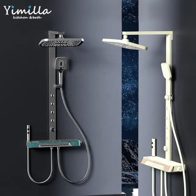 Jual Shower set keran Led Digital kamar mandi Set Pancuran Piano panas dingin | Shopee Indonesia