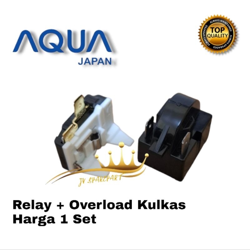 Jual Relay Ptc + Overload Kulkas AQua 2 Pintu | Relai Overload Kulkas ...