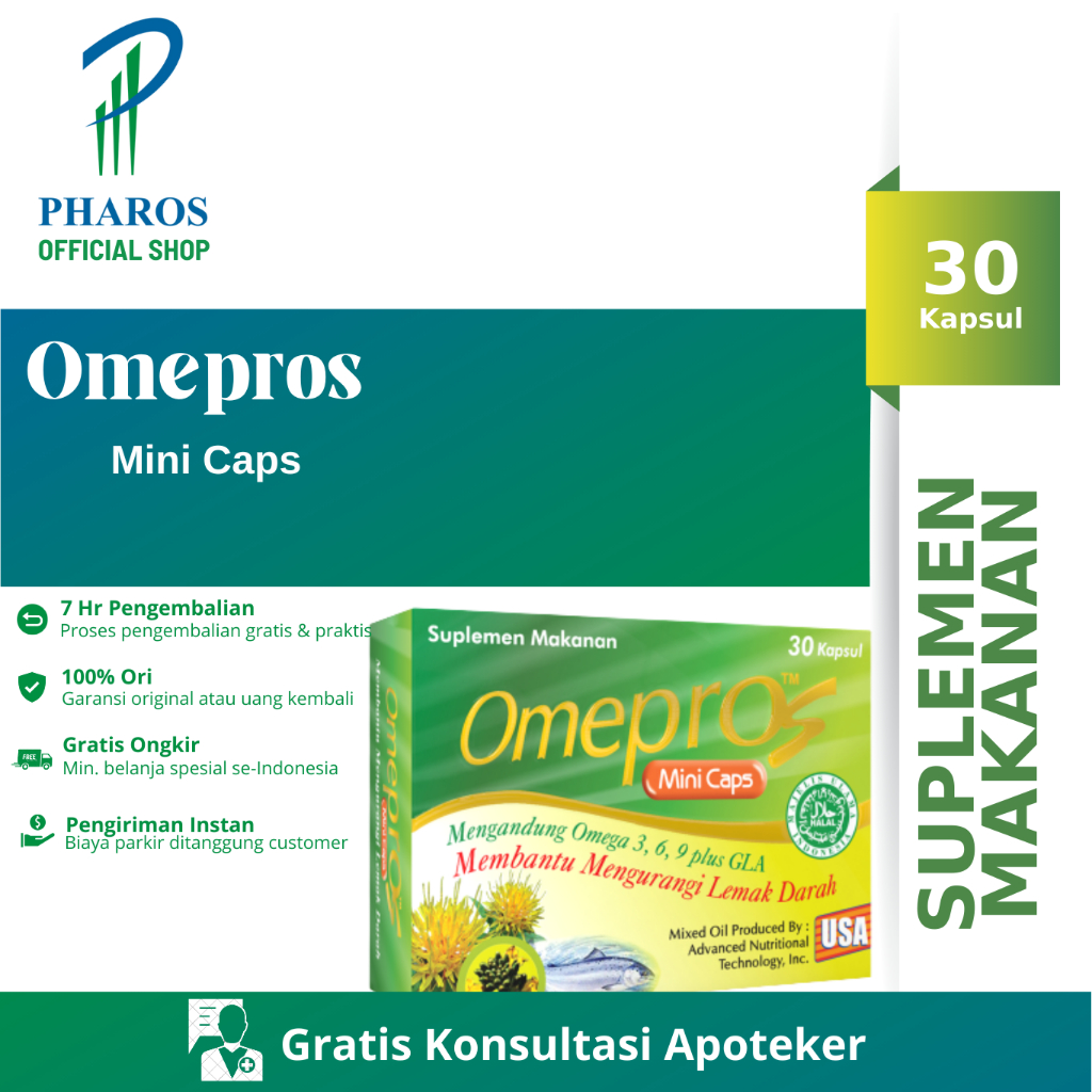 Jual Omepros Minicaps isi 30 mini kapsul | Shopee Indonesia