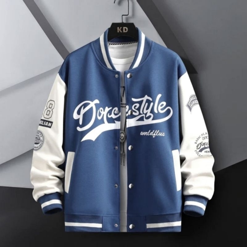 Jual Jaket Baseball Varsity Pria Distro Dores Style Tebal Lembut ...