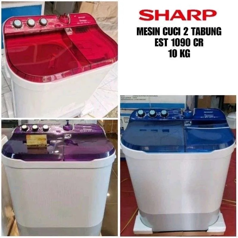 Jual MESIN CUCI SHARP 1090 DOLPHINWAVE 10KG | Shopee Indonesia