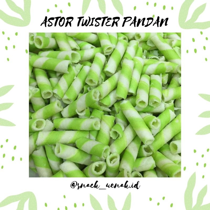Jual SNACK KILOAN ASTOR TWISTER PANDAN 250 GRAM | CEMILAN MURAH ...