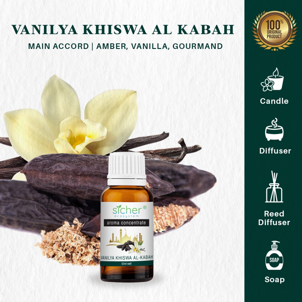 Jual Sicher Fragrance Oil Vanilya Khiswa Al Kabah 10ml | Shopee Indonesia