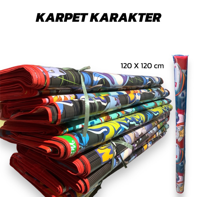 Jual KARPET SPONS KARAKTER 120cm X 120cm | Shopee Indonesia