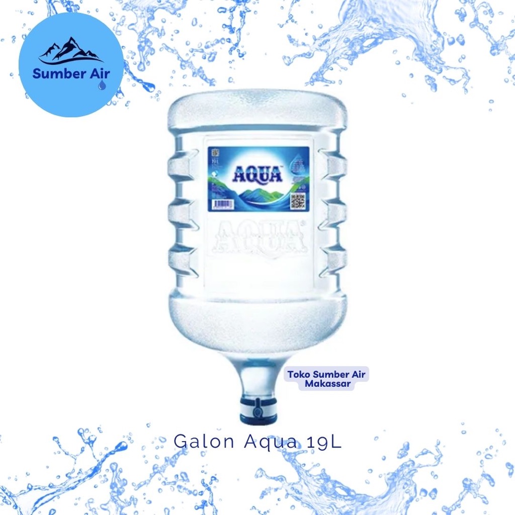 Jual Air Galon Aqua 19 Liter (Galon + isi) | Shopee Indonesia