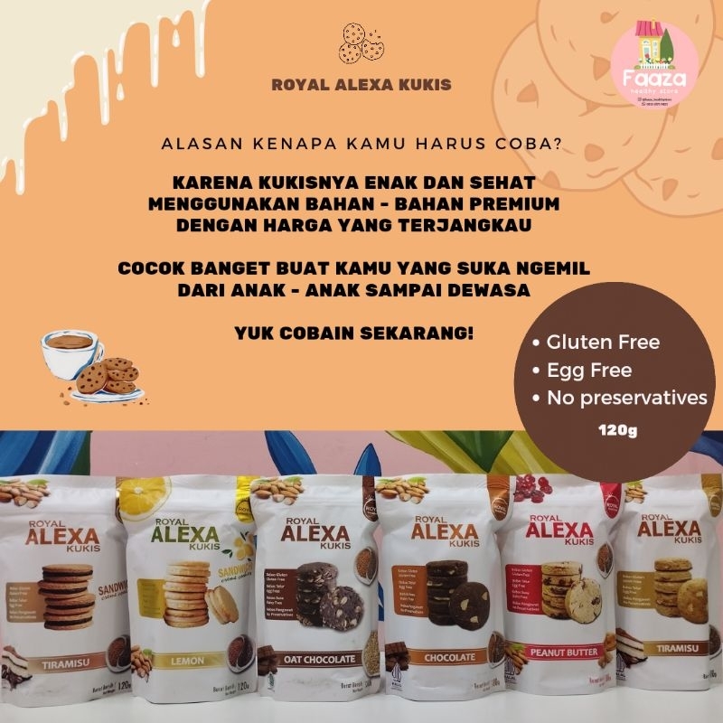 Jual Royal ALEXA Kukis ( gluten free almond cookies ) | Shopee Indonesia