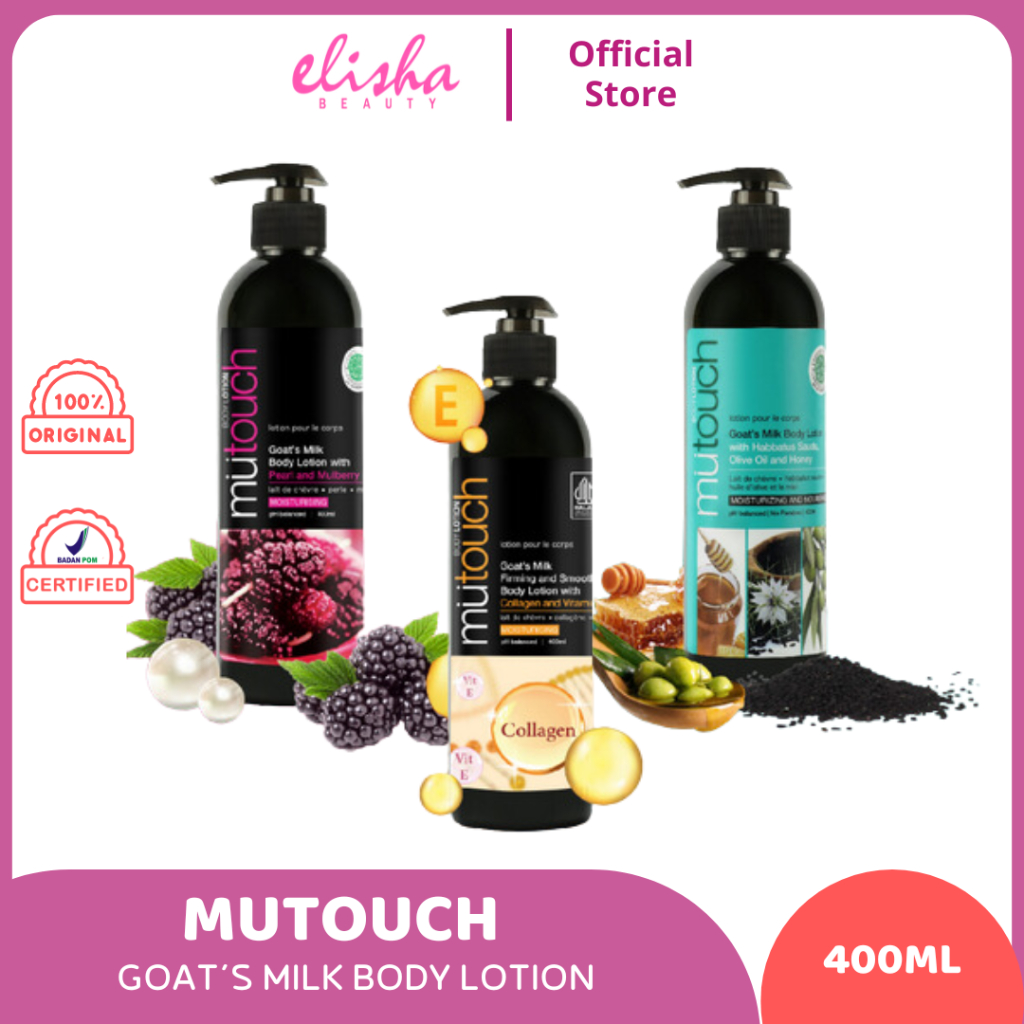 Jual MuTouch Goat's Milk Body Lotion 400ml | Shopee Indonesia
