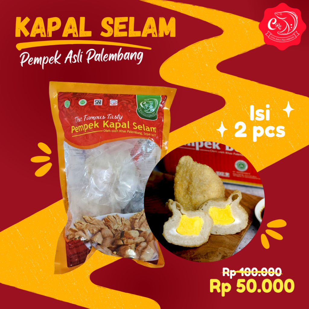 Jual Pempek CRP - Pempek Kapal Selam Jumbo Asli Palembang - Pempek ...