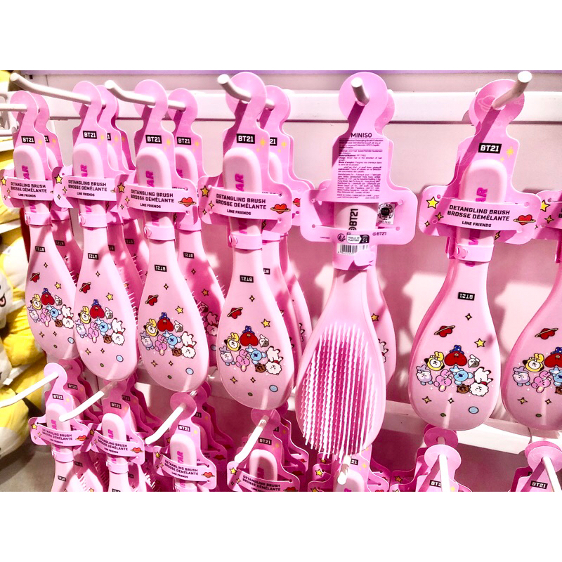Jual Miniso x BT21 Collection Comb Hair Brush / Sisir Rambut BTS Series ...