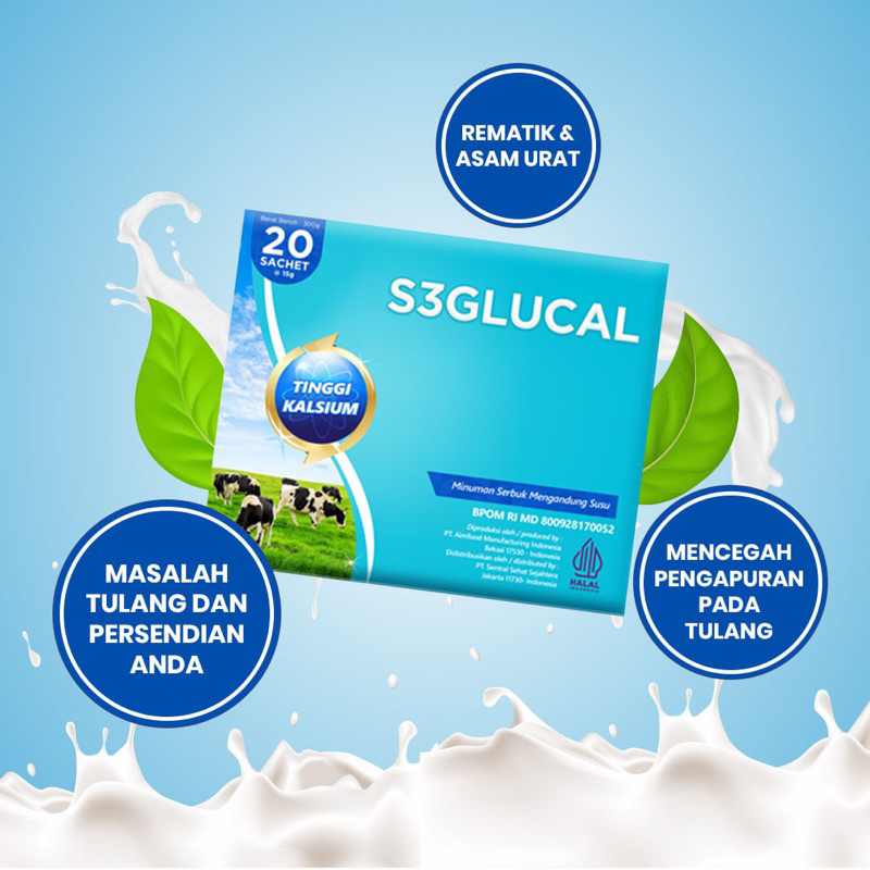 Jual Susu S3GLUCAL Glucosamin | Susu Tulang dan Sendi S3 Glucal FREE ...