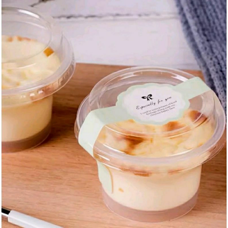 Jual 10 pcs cup pudding tahan panas bisa masuk oven/pudding cup gelas ...