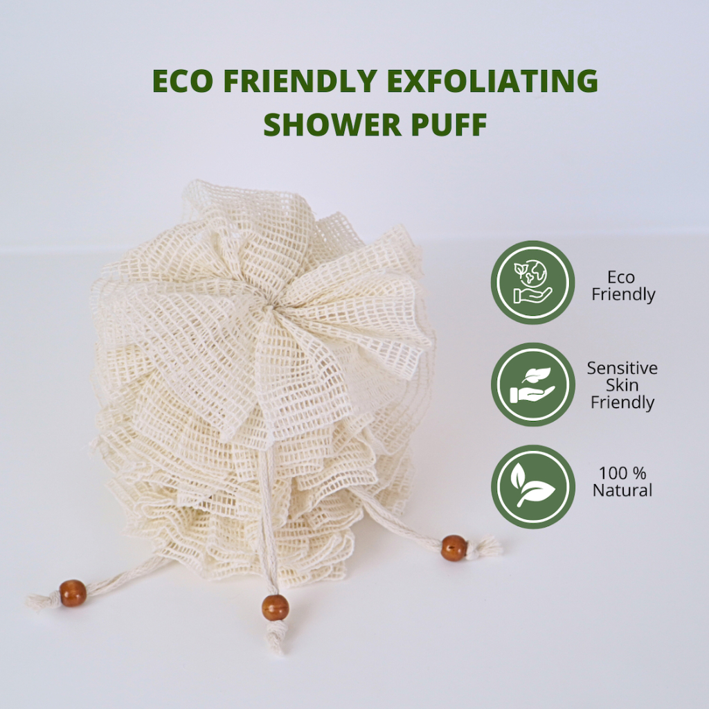 Jual Shower Puff Eksfoliasi 100% Alami Ramah Lingkungan Eco Friendly ...