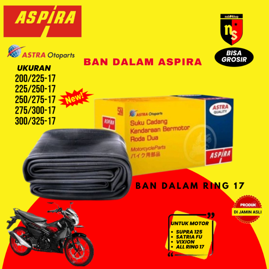 Jual Ban Dalam Aspira 250/275-17 Original Astra Otoparts | Shopee Indonesia