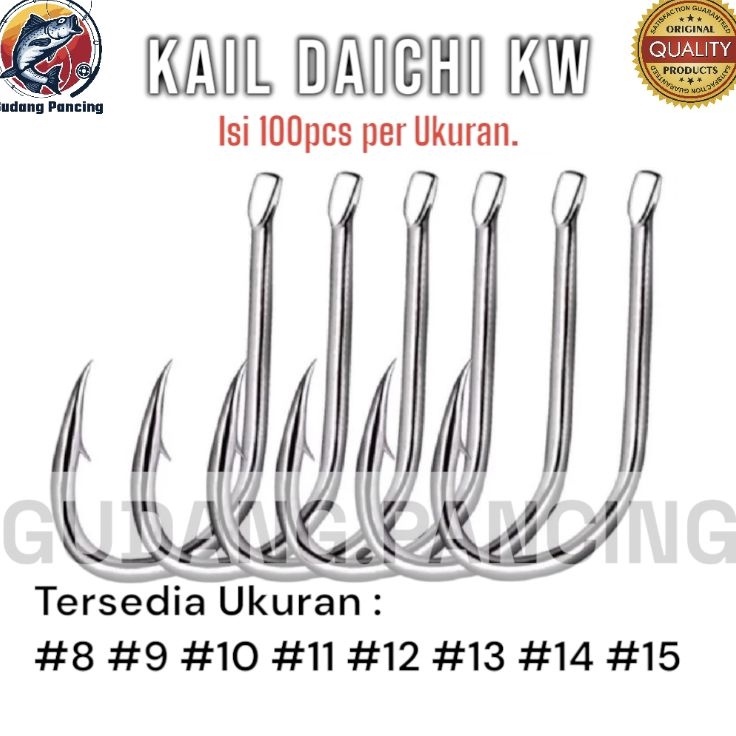 Jual Kail pancing Daichi KW isi 1pcs cocok untuk membuat mata kail ...