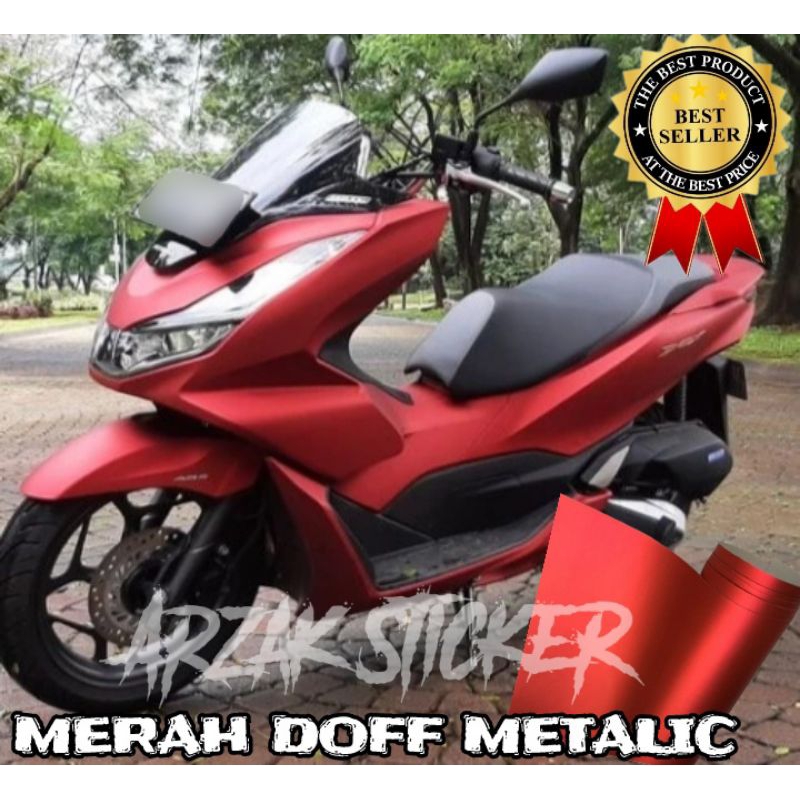 Jual stiker merah doff metalik skotlet merah doff metalik candy merek ...