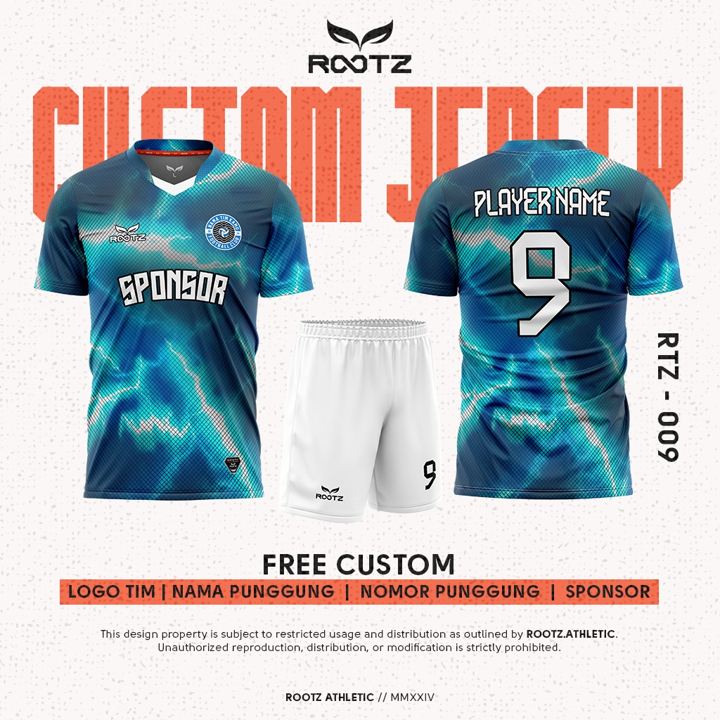 Jual COSTUM KAOS JERSEY FUTSAL FULL PRINTING TERBARU,FREE DESIGN NAMA ...