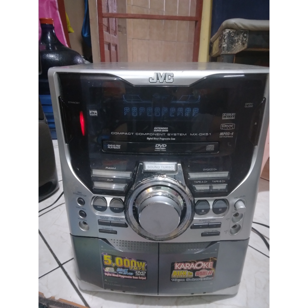 Jual Tape compo jvc mx dk51 hanya aux dan radio yang hidup, tape dan cd off | Shopee Indonesia