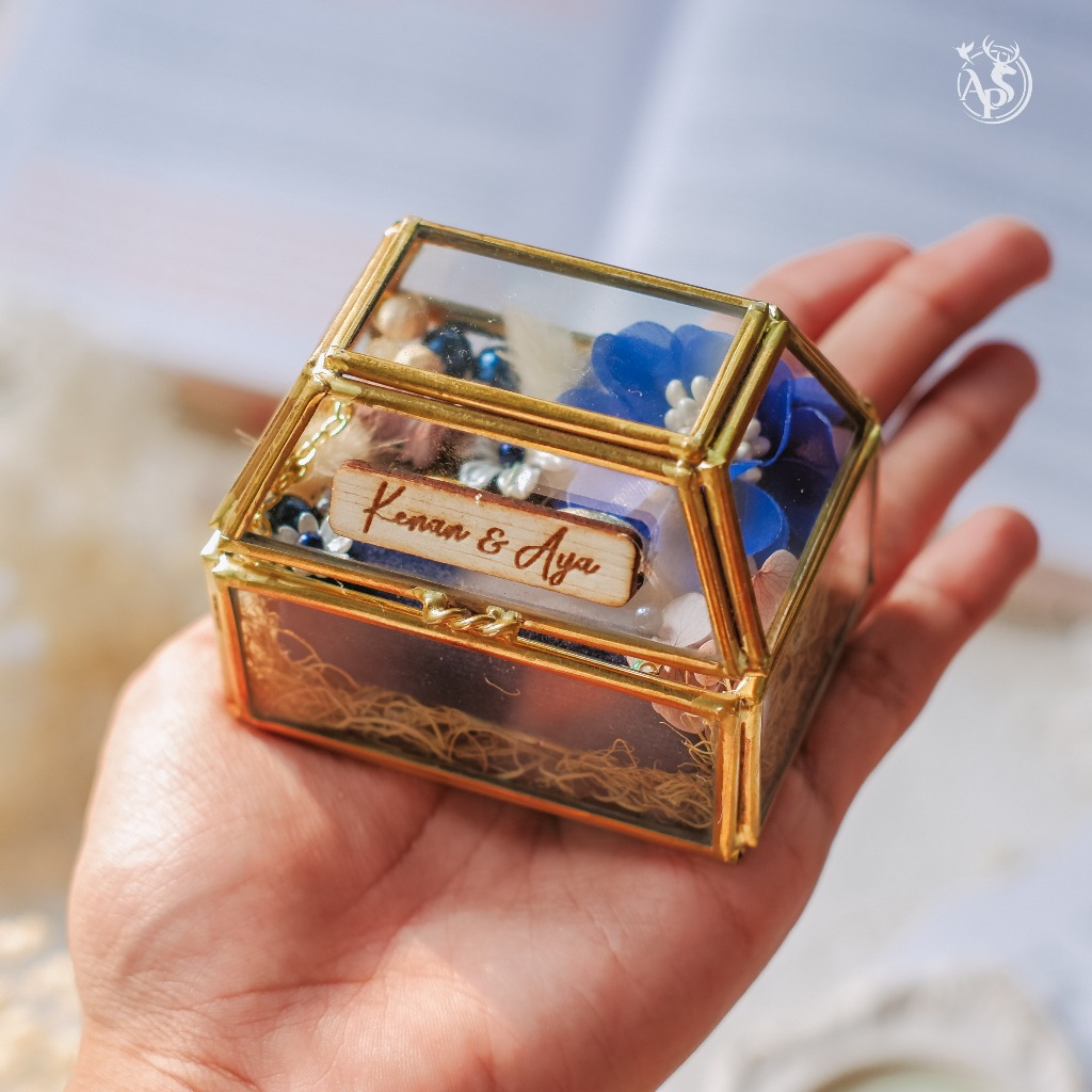 Jual Ring Box Mahar Pernikahan Aesthetic Perpans Dome FA | Shopee Indonesia