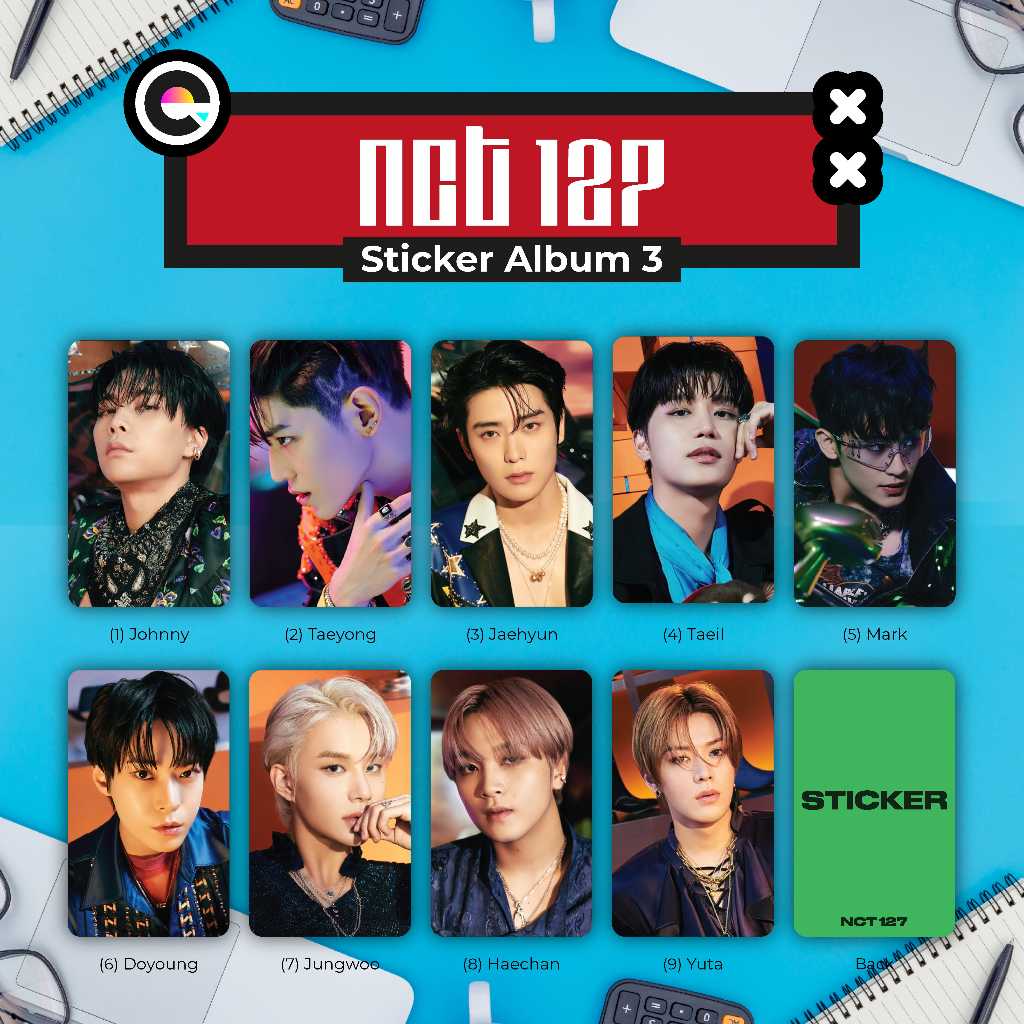 Jual [PC] Photocard NCT 127 Sticker 3 album foto Kpop 400 gsm | Shopee ...