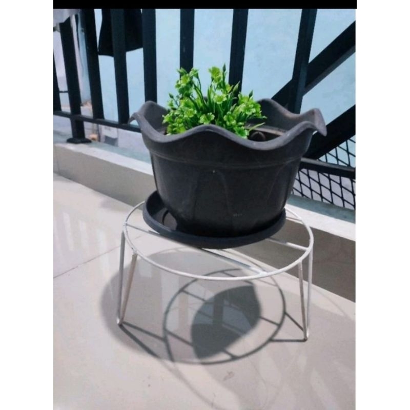 Jual standing pot / standing pot besi/ standing pot ram jumbo 40cm ...