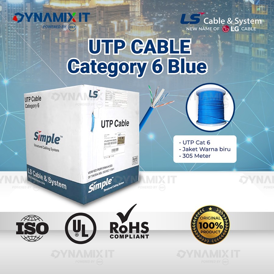 Jual LS kabel LAN Simple UTP cat.6 Gigabit | cat6 jaringan Ethernet ...