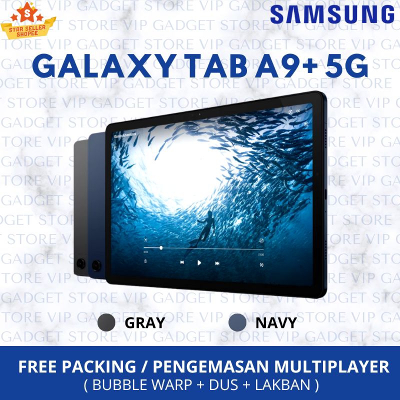 Jual SAMSUNG GALAXY TAB A9+ WIFI & 5G 8/128GB | JARINGAN 5G | GARANSI RESMI | Shopee Indonesia