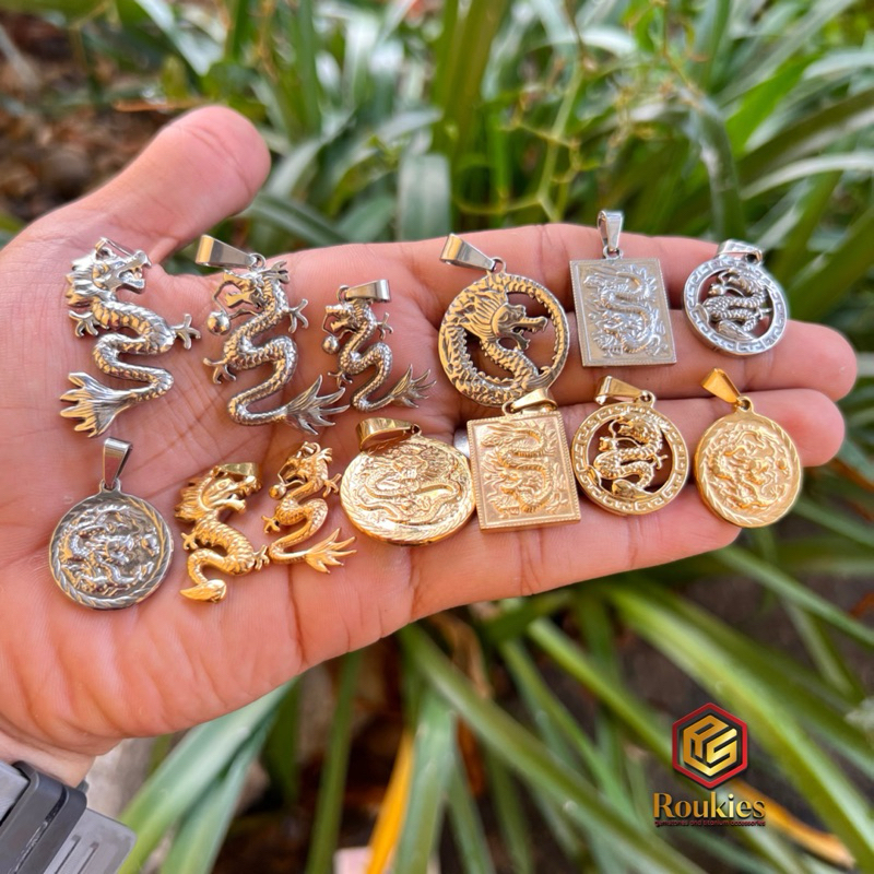 Jual Liontin Titanium Gambar Naga | Shopee Indonesia