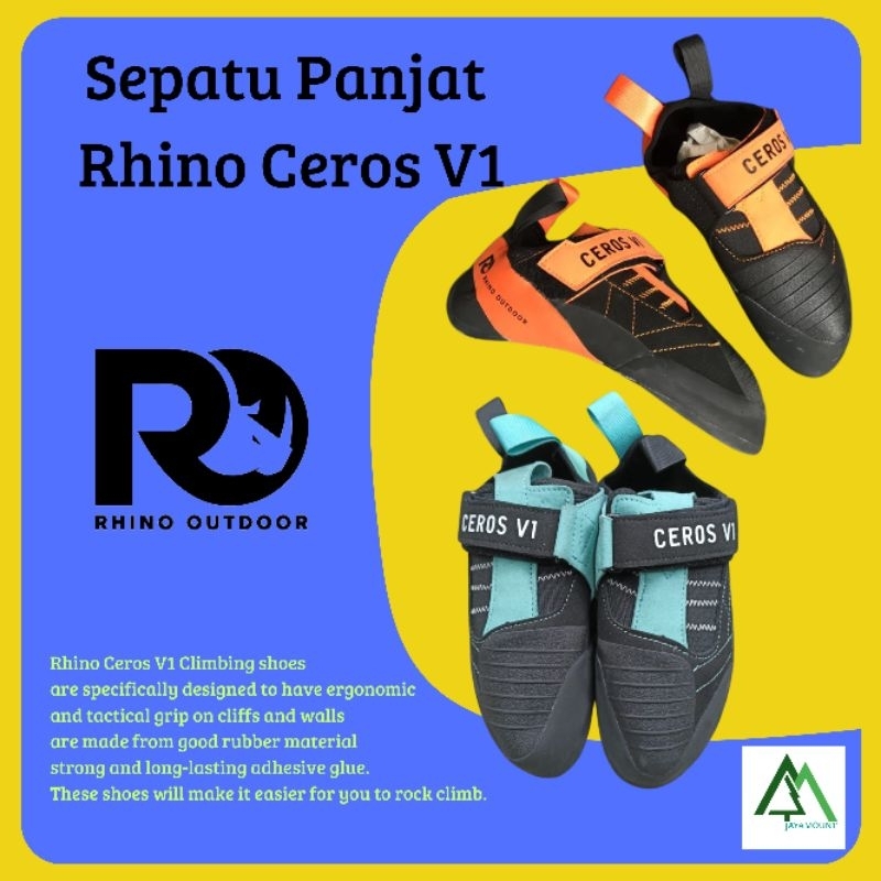 Jual Sepatu Panjat tebing Rhino Outdoor Seri Ceros V1- V2 - C1 ...